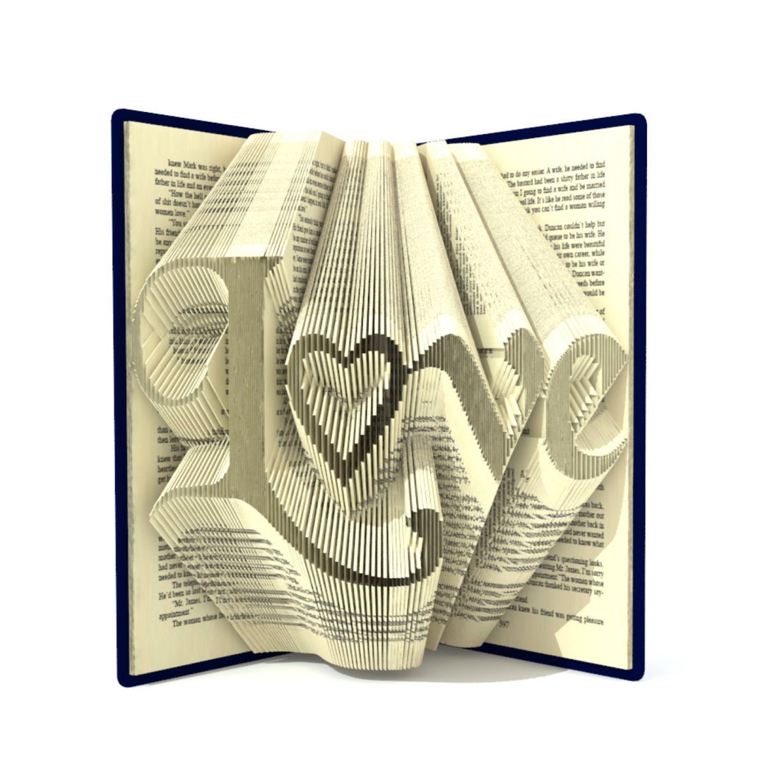 Book Folding Patterns - LOVE - 556 Pages, + Tutorial Valentine's Day ...