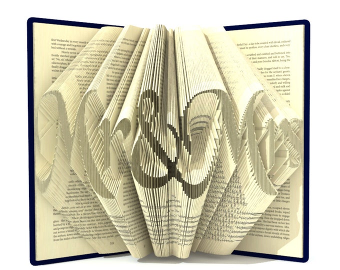 Book Folding Pattern MR&MRS Large Font 380 Folds Tutorial With Simple ...