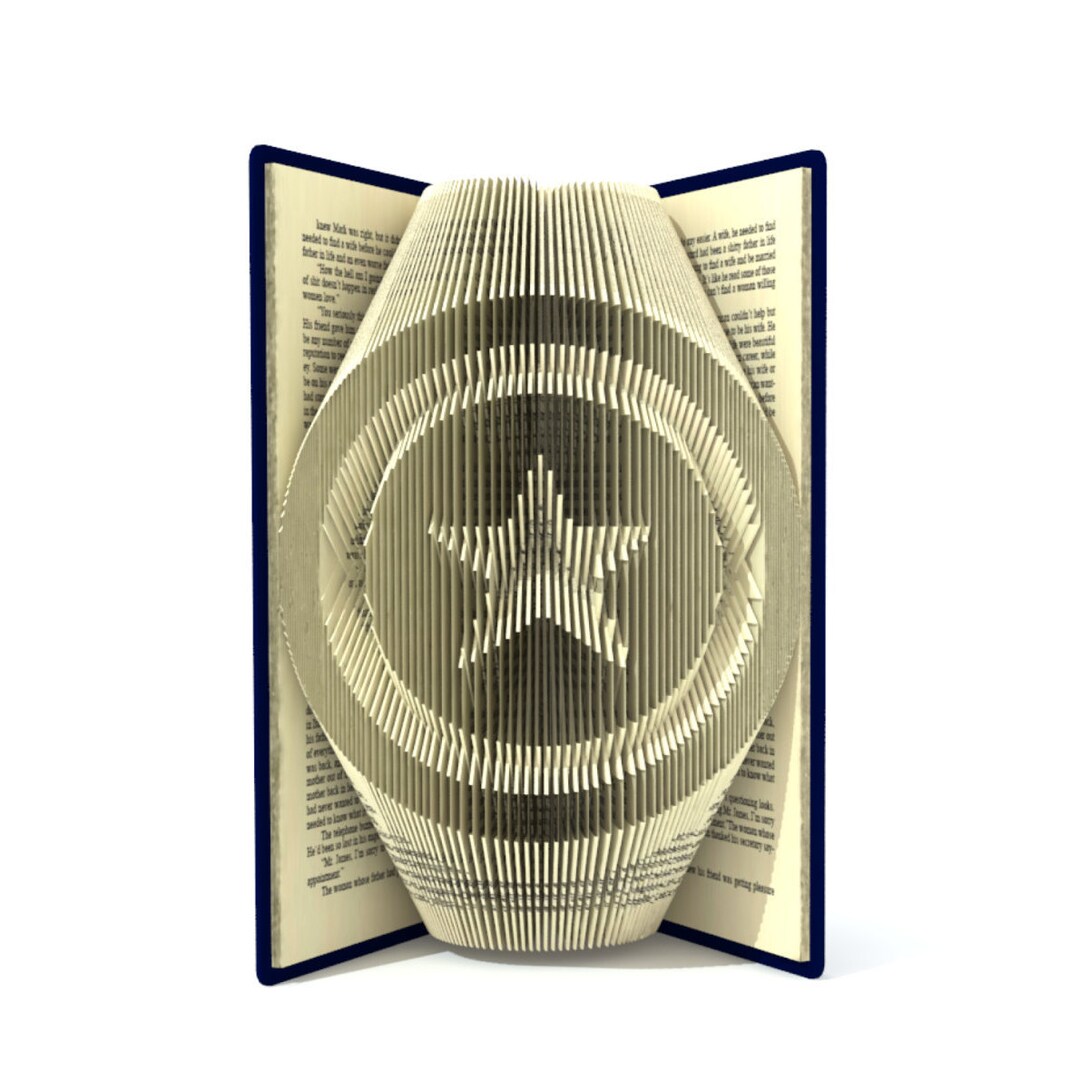 Book Folding Pattern - MILITARY STAR - 438 Pages + Tutorial With Simple ...