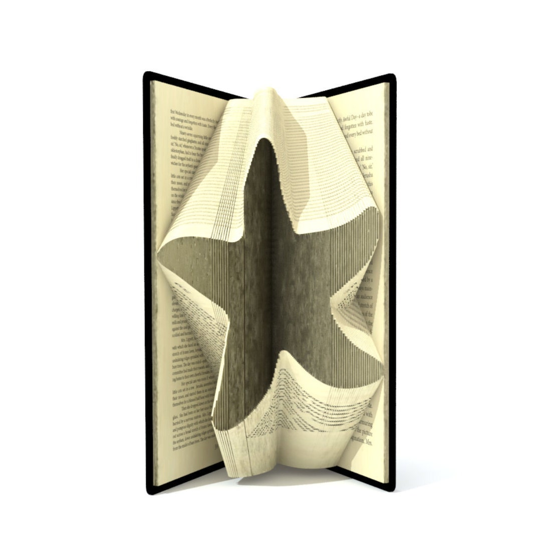 Book Folding Pattern - STARFISH - 2 Different Sizes Included 156 and ...