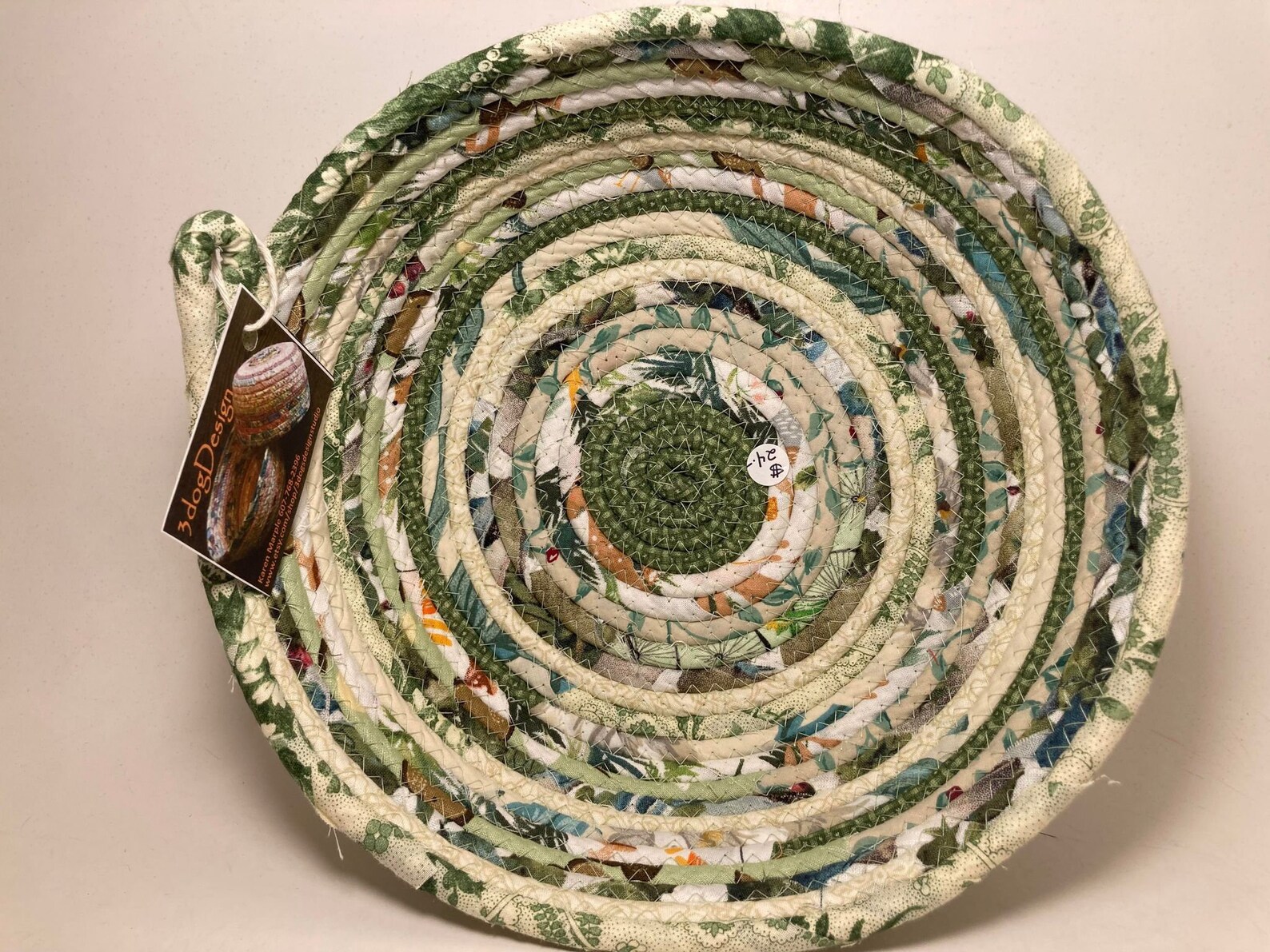 Rope Fabric Bowl Coiled Rope Basket Clothesline Basket - Etsy