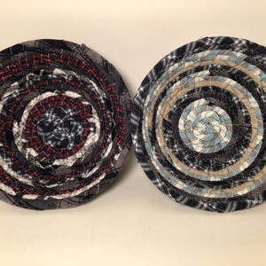 Memory Bowls - Rope Fabric Bowl - Coiled Rope Basket - Clothesline ...