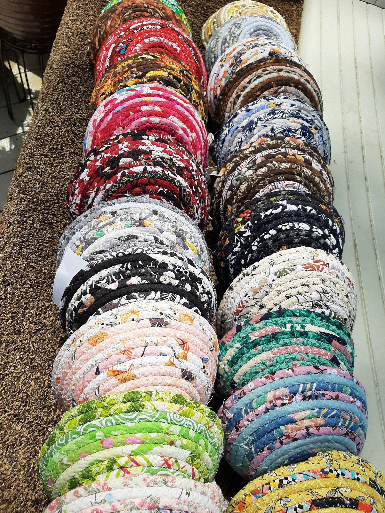 Small Rope Bowls Rope Fabric Bowl Coiled Rope Basket - Etsy Canada