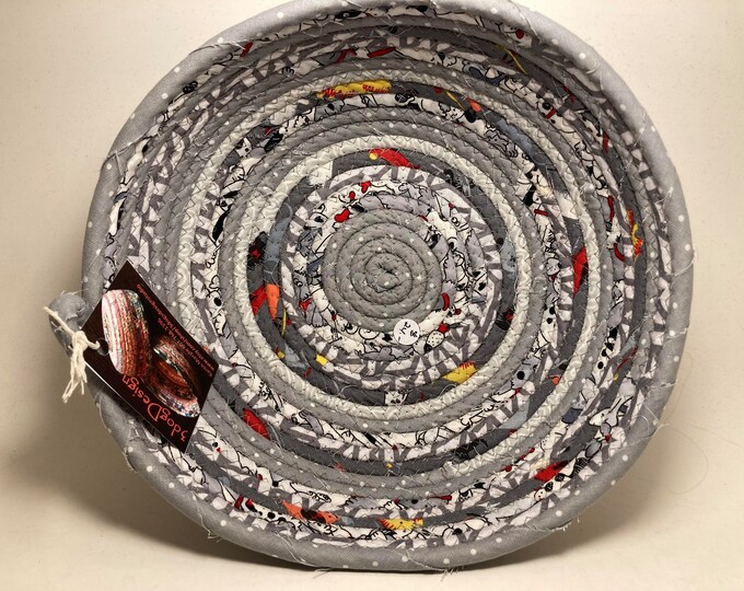 Rope Fabric Bowl Coiled Rope Basket Clothesline Basket Rag Basket Fiber ...