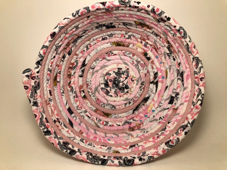 Rope Bowl Coiled Rope Basket Clothesline Basket Rag | Etsy