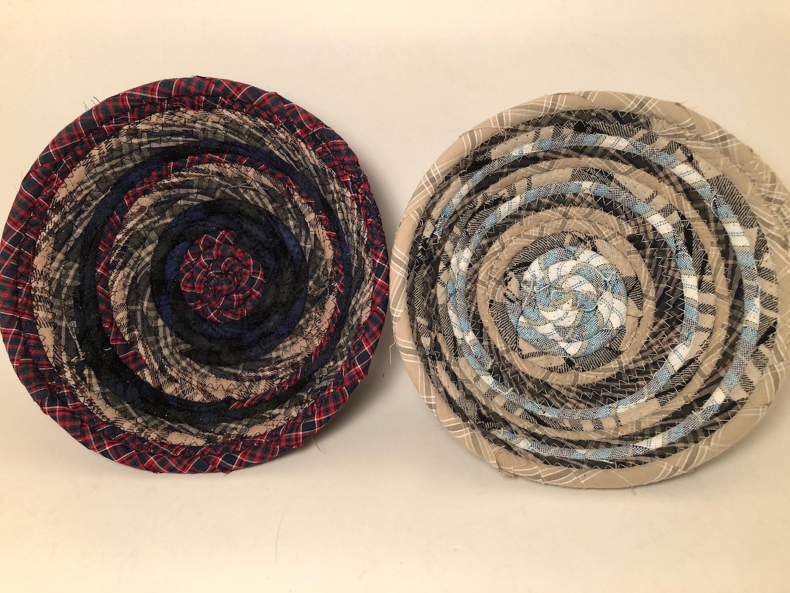 Memory Bowls Rope Fabric Bowl Coiled Rope Basket Clothesline Basket Rag ...