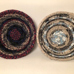 Memory Bowls - Rope Fabric Bowl - Coiled Rope Basket - Clothesline ...
