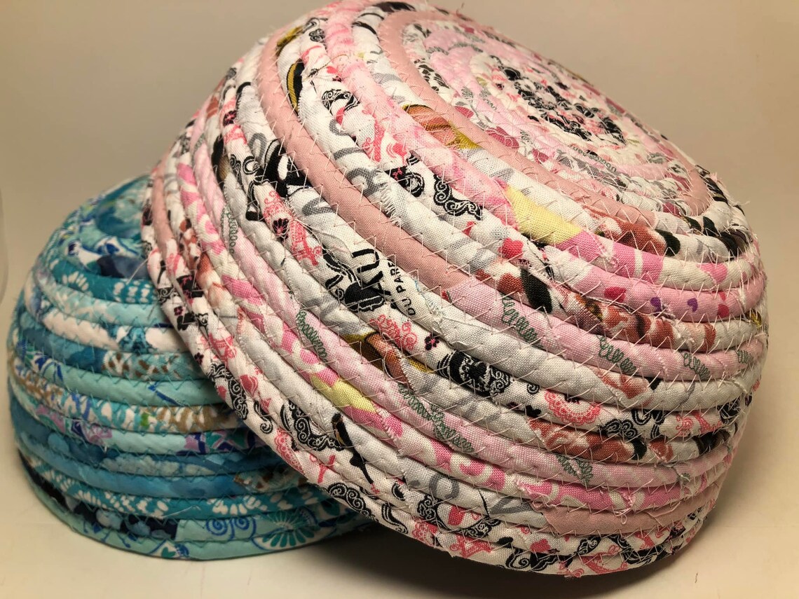 Rope Bowl Coiled Rope Basket Clothesline Basket Rag | Etsy