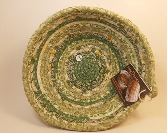 Fabric Bowl Coiled Rope Basket Clothesline Basket Rag - Etsy
