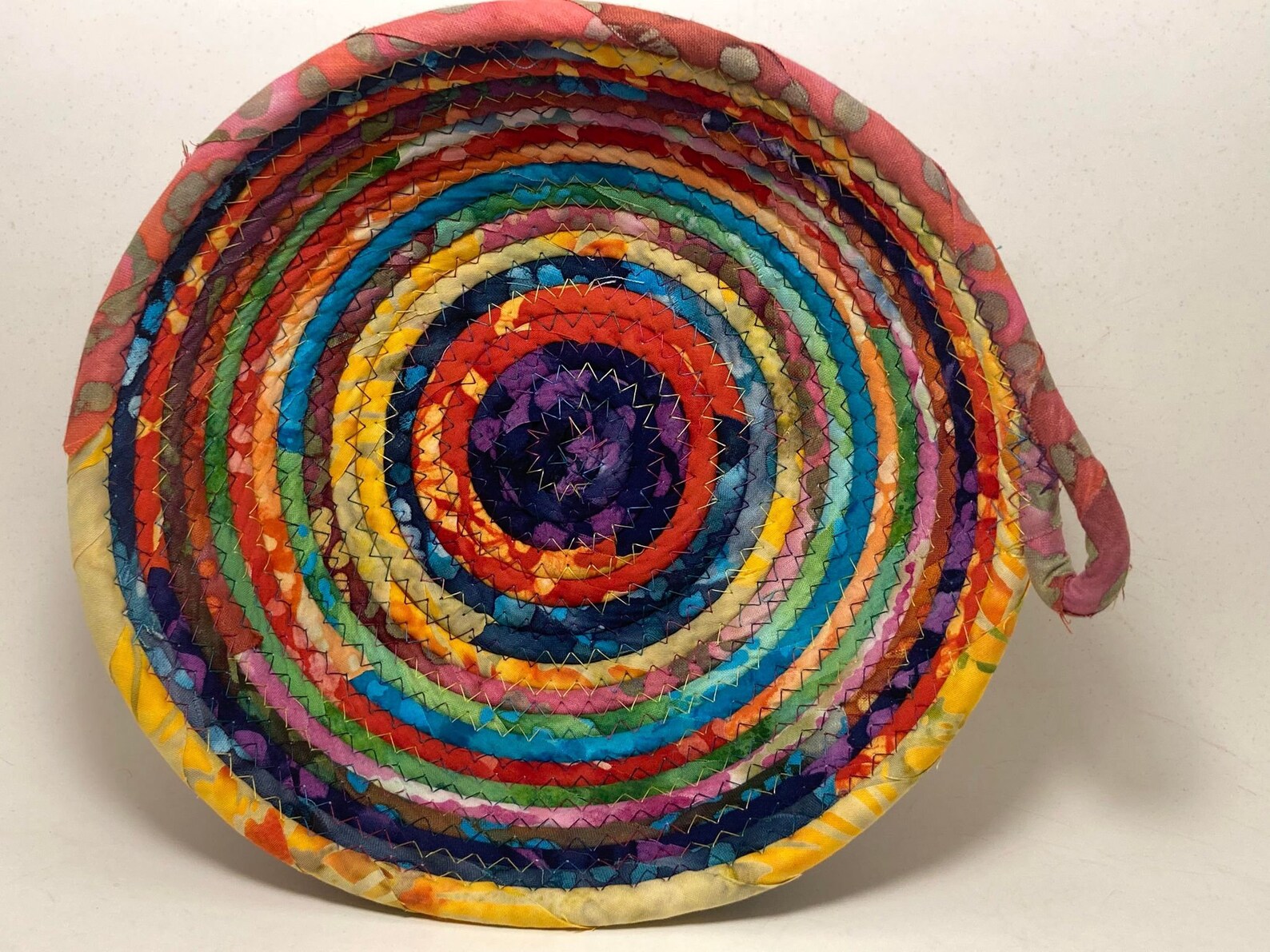 Rope Fabric Bowl Coiled Rope Basket Clothesline Basket - Etsy