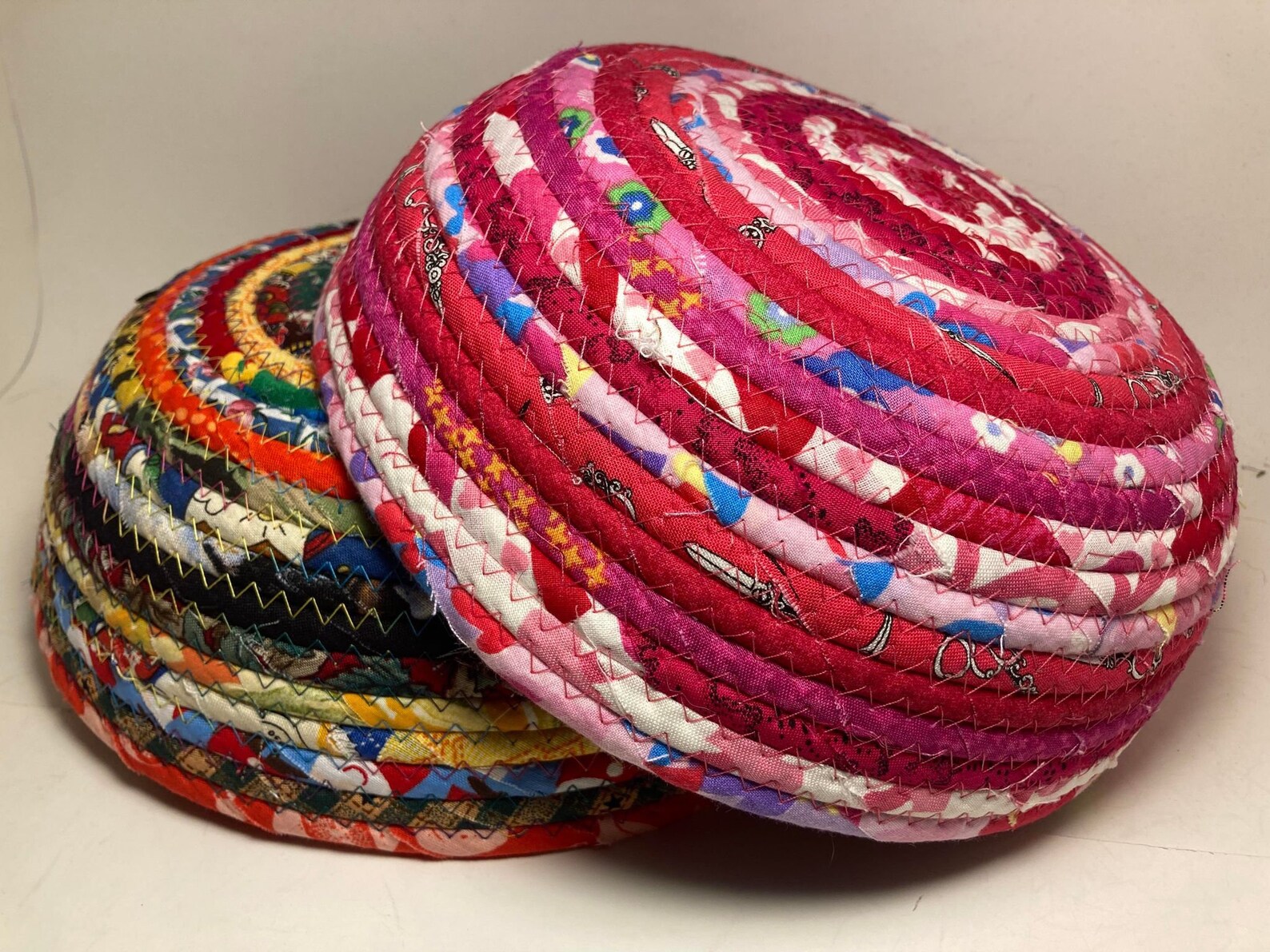 Rope Fabric Bowl Coiled Rope Basket Clothesline Basket - Etsy