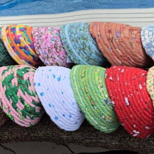 Small Rope Bowls Rope Fabric Bowl Coiled Rope Basket - Etsy