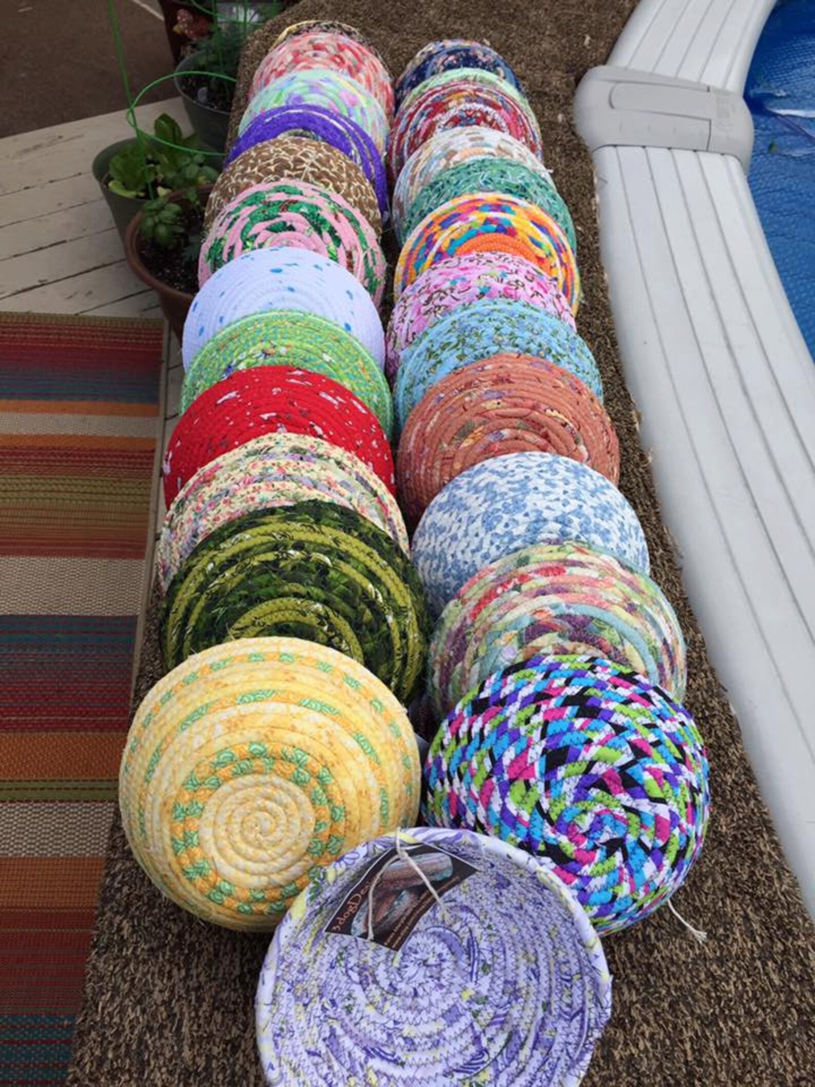 Small Rope Bowls Rope Fabric Bowl Coiled Rope Basket - Etsy