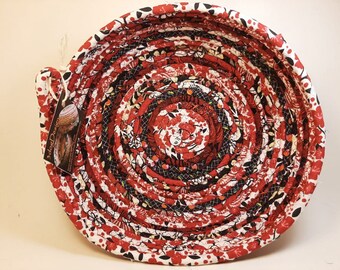 Fabric Bowl Coiled Rope Basket Clothesline Basket Rag - Etsy
