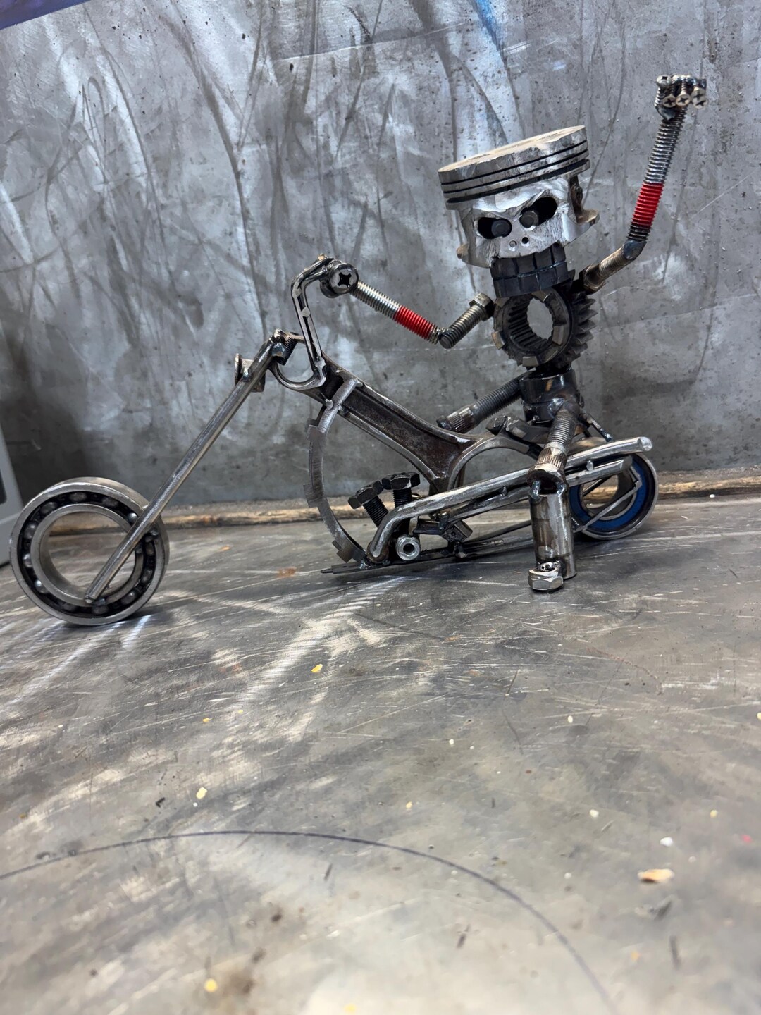 Piston Figure Motorcycle Rider - Etsy
