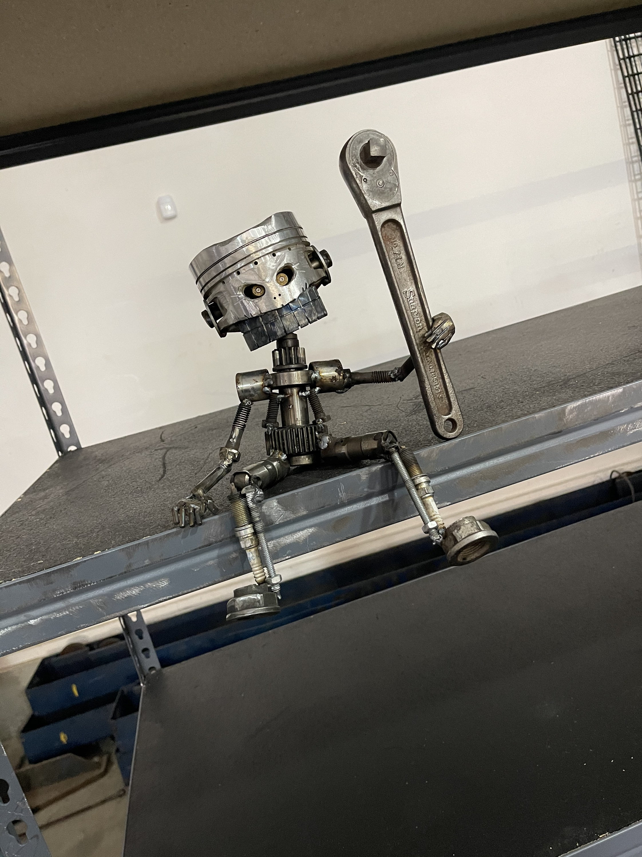 Made to Order Sitting Piston Figure With Wrench. - Etsy