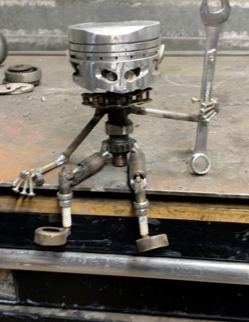 Made to Order Sitting Piston Figure With Wrench. - Etsy