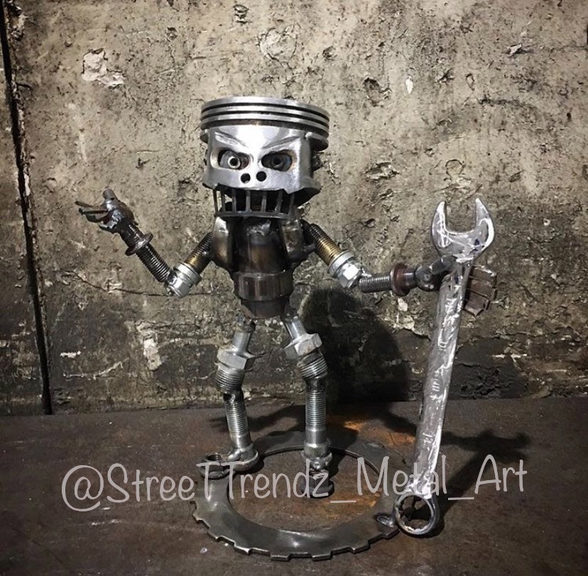 Made to Order Piston Figure Mechanic With Wrench. - Etsy