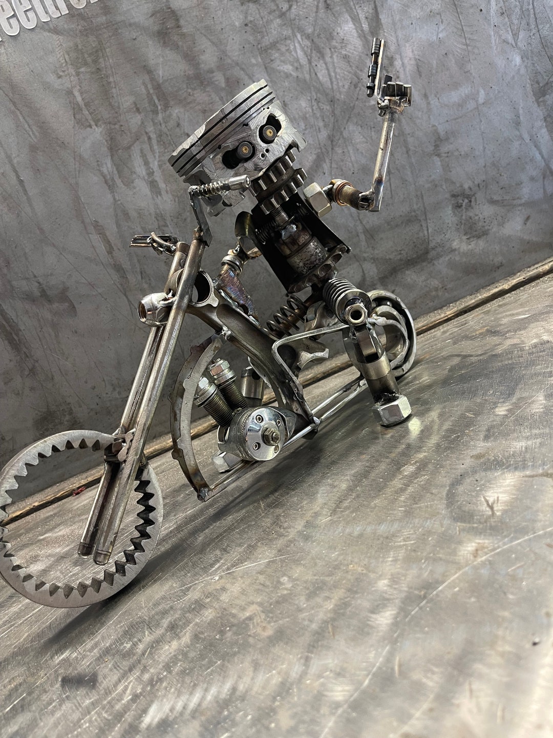 Piston Figure Motorcycle Rider - Etsy