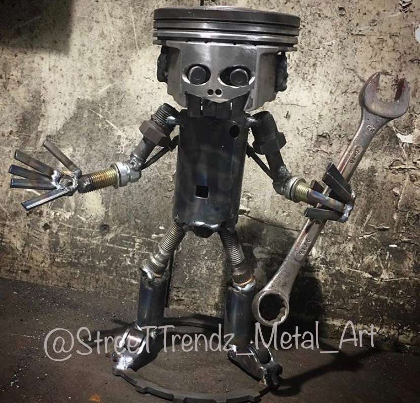 Made to Order Piston Figure Mechanic With Wrench. - Etsy