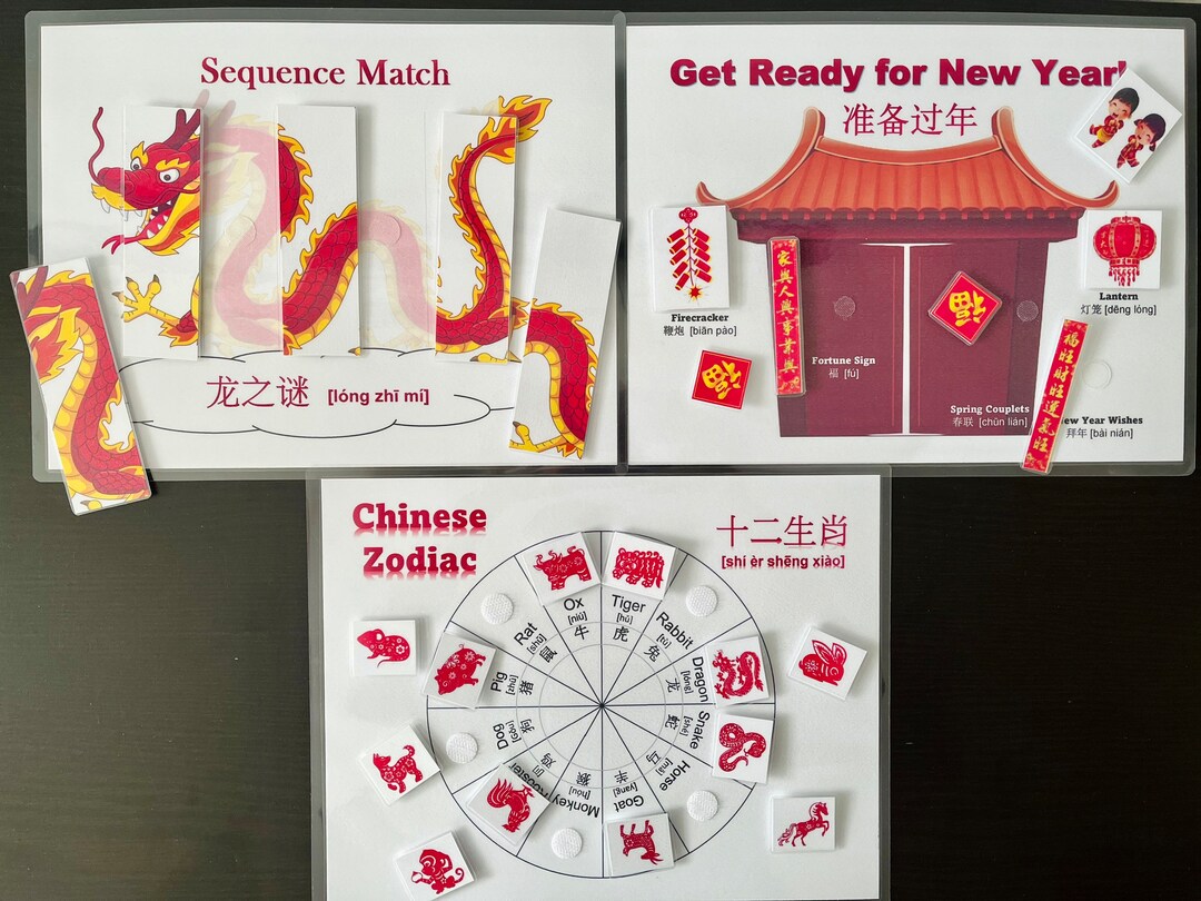 Chinese Holidays Bilingual Chinese English Toddler Busy Book Preschool ...