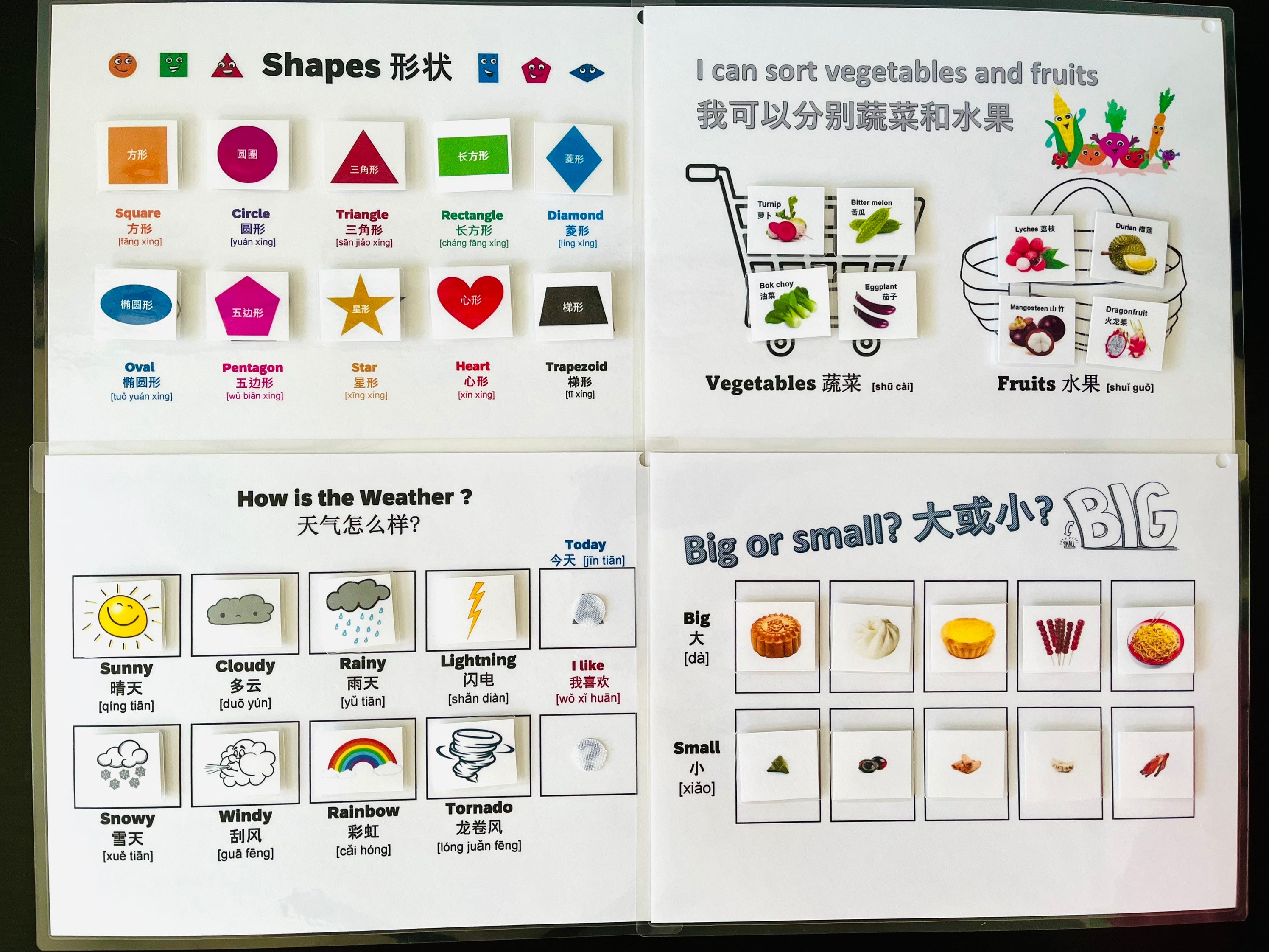 Montessori Learning English Chinese Bilingual Toddler Busy Book ...