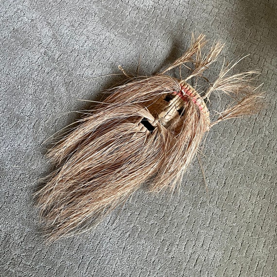 MEXICAN WOVEN GRASS Folk Art Mask | Etsy