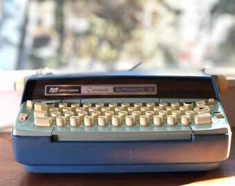 Blue typewriter | Etsy