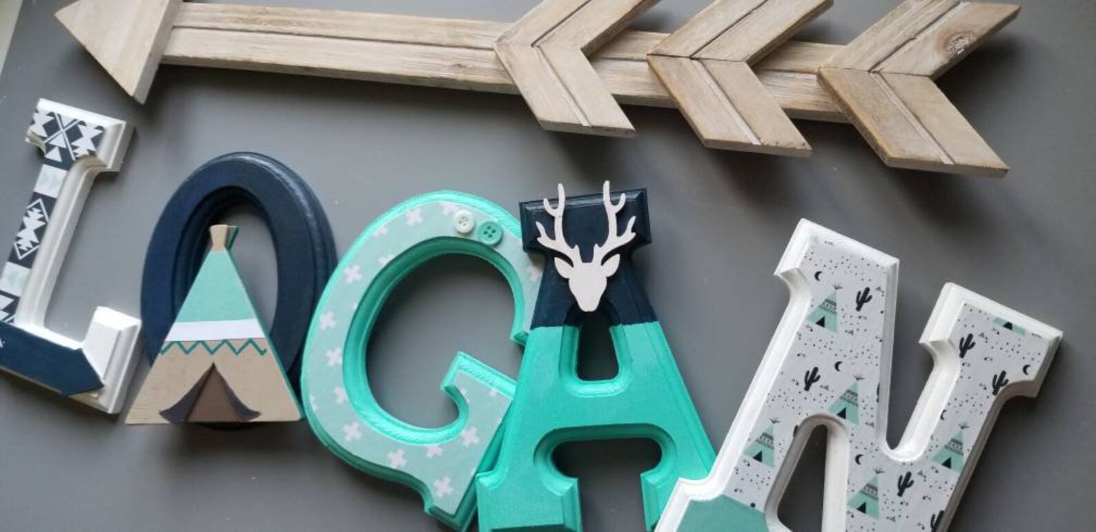 Personalised Wooden Letters for Children's Room and Baby - Etsy