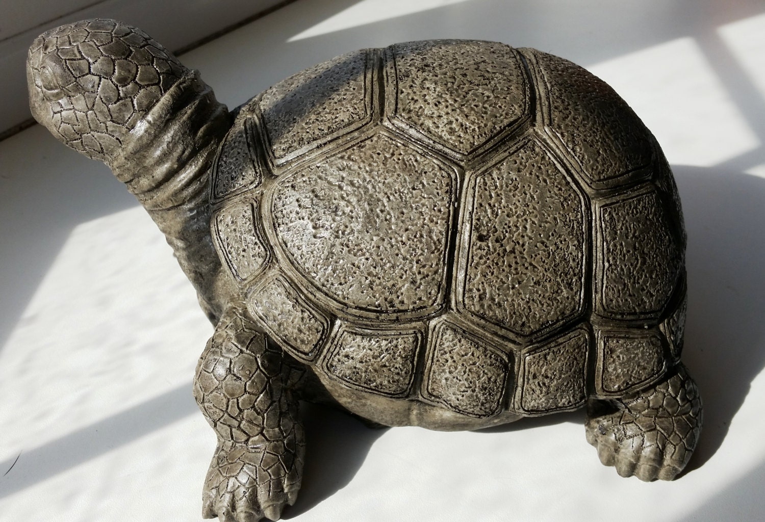 TORTOISE / TURTLE Garden Ornament Stone Cast Statue Hand | Etsy