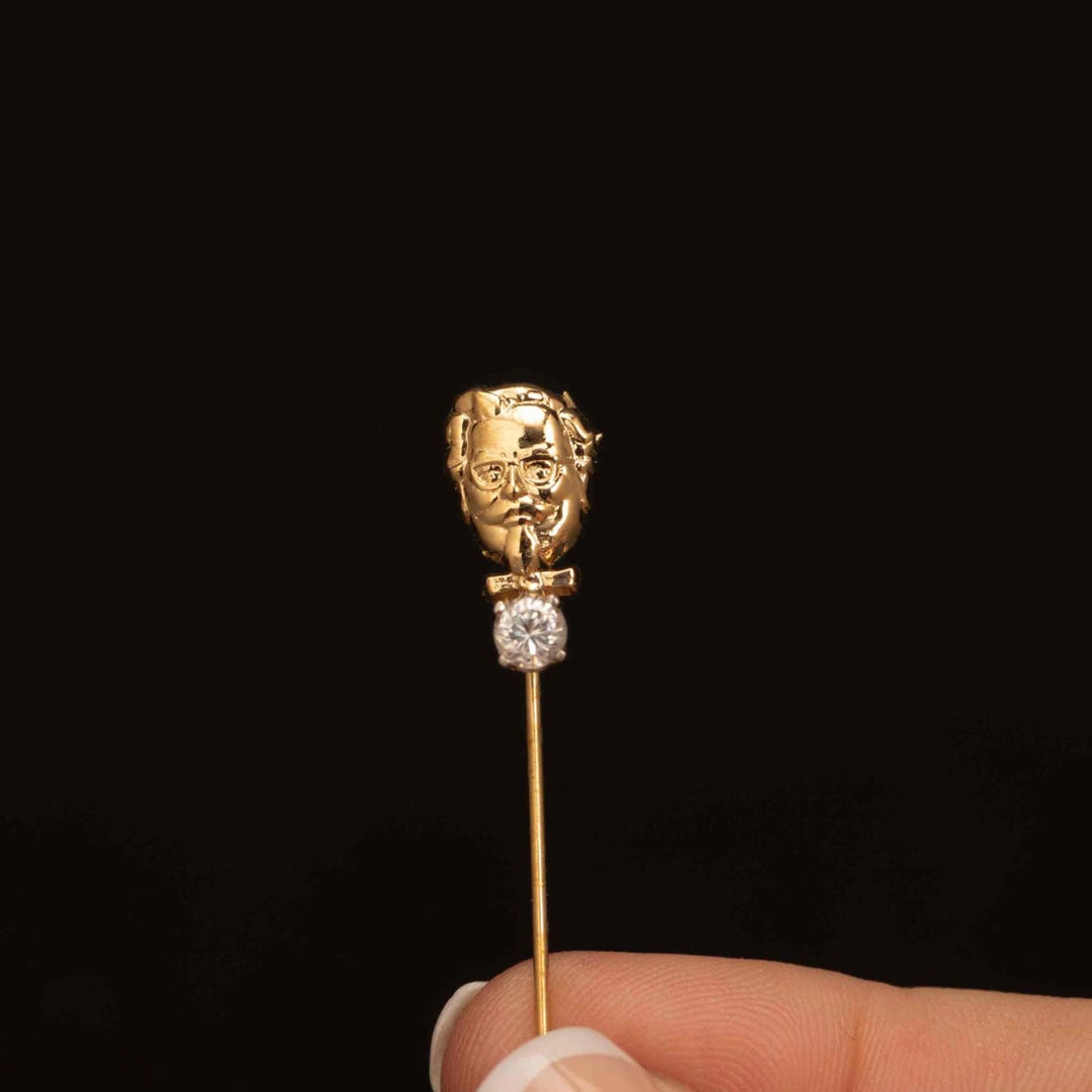 Vintage 14k Gold Colonel Sanders Stick Pin With CZ Stone – KFC ...