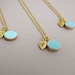 Turquoise Necklace for Women Initial Necklace Letter Pendant Necklaces ...