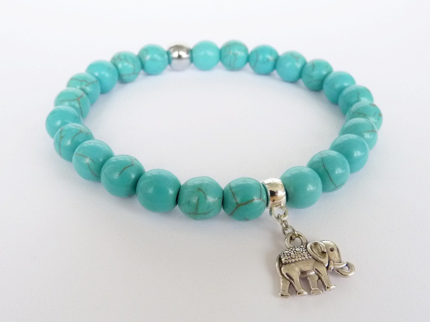 Turquoise Bracelet for Women Gift Sister Elephant Bracelet for Mom ...