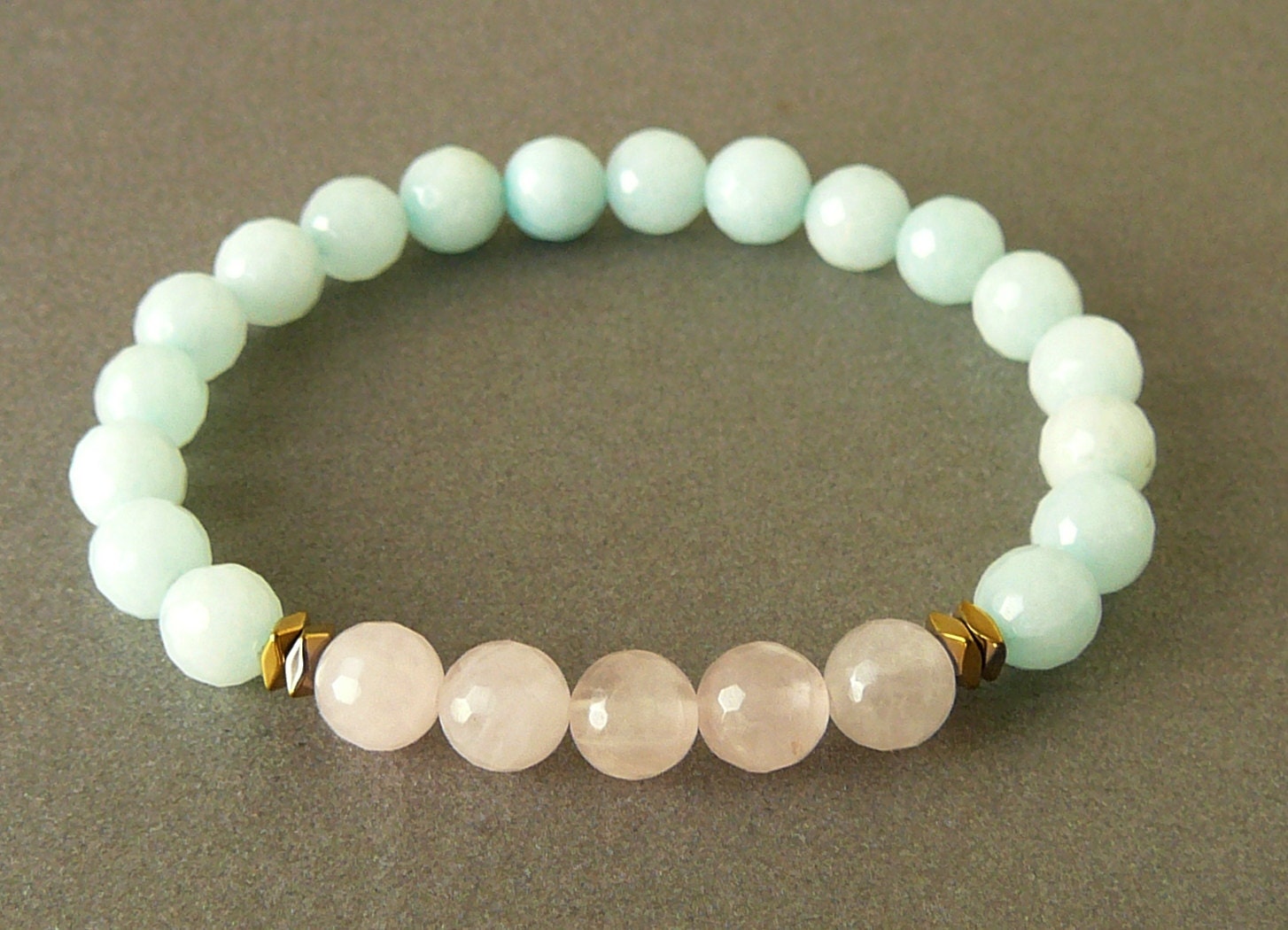 Amazonite Bracelet for her Healing Bracelet Yoga Bracelet | Etsy