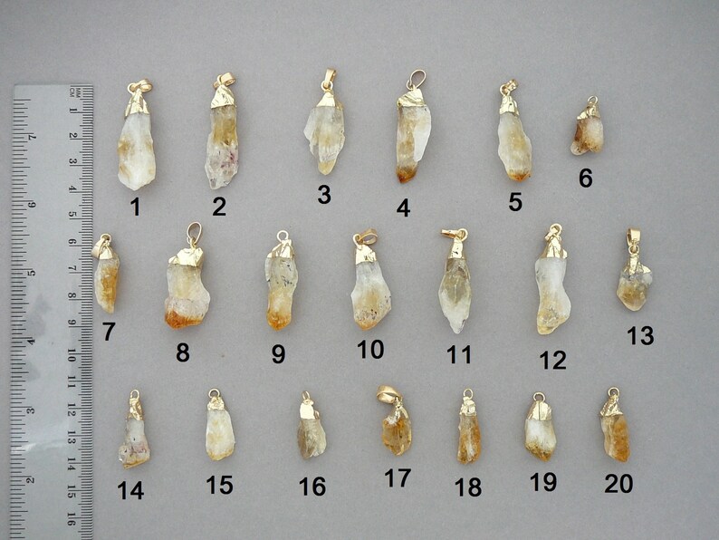 Citrine Necklace Raw Cetrine Long Necklace Citrine Pendant for - Etsy