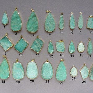 Amazonite Necklace Amazonite Pendant Gift for Women Gemstone - Etsy