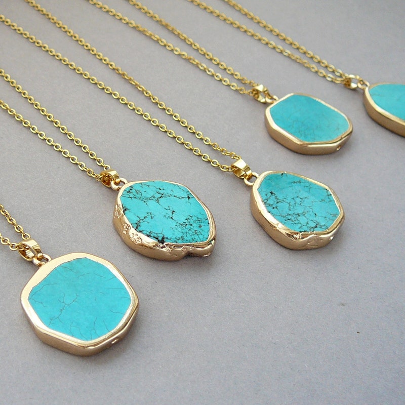 Turquoise Pendant - Etsy
