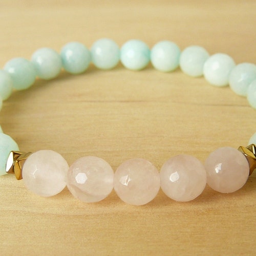 Amazonite Bracelet for Her Healing Bracelet Yoga Bracelet - Etsy