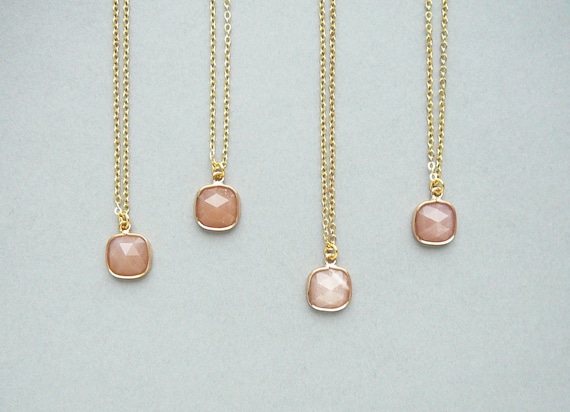 Sunstone Necklace Sunstone Pendant Gold Necklaces Healing - Etsy