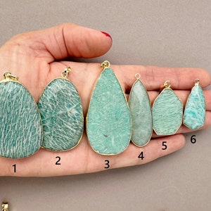 Amazonite Necklace Amazonite Pendant Gift for Women Gemstone - Etsy