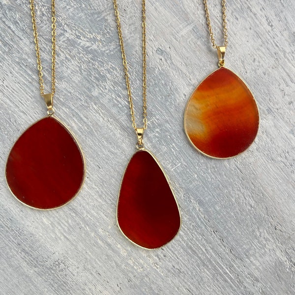 Red Orange Crystal - Etsy