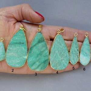 Amazonite Necklace Amazonite Pendant Gift for Women Gemstone - Etsy