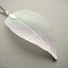 Silver Leaf Necklace Silver Plated Real Leaf Pendant for Women Organic ...