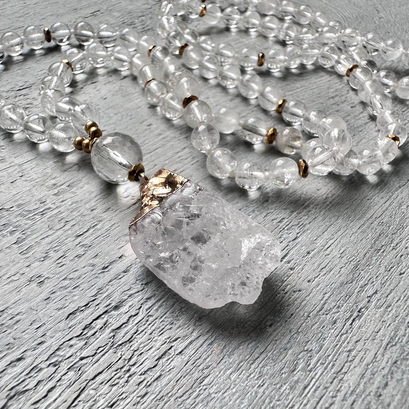 Quartz Necklace - Etsy