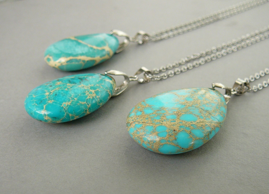 Jasper Necklace for Womens Gift Natural Imperial Jasper | Etsy