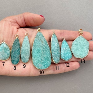 Amazonite Necklace Amazonite Pendant Gift for Women Gemstone - Etsy