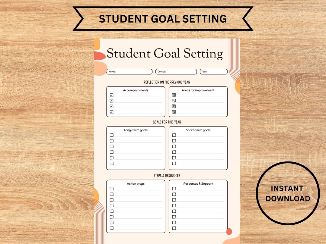Printable Goal Planner Bundle, Daily, Weekly, Monthly, Quarterly ...