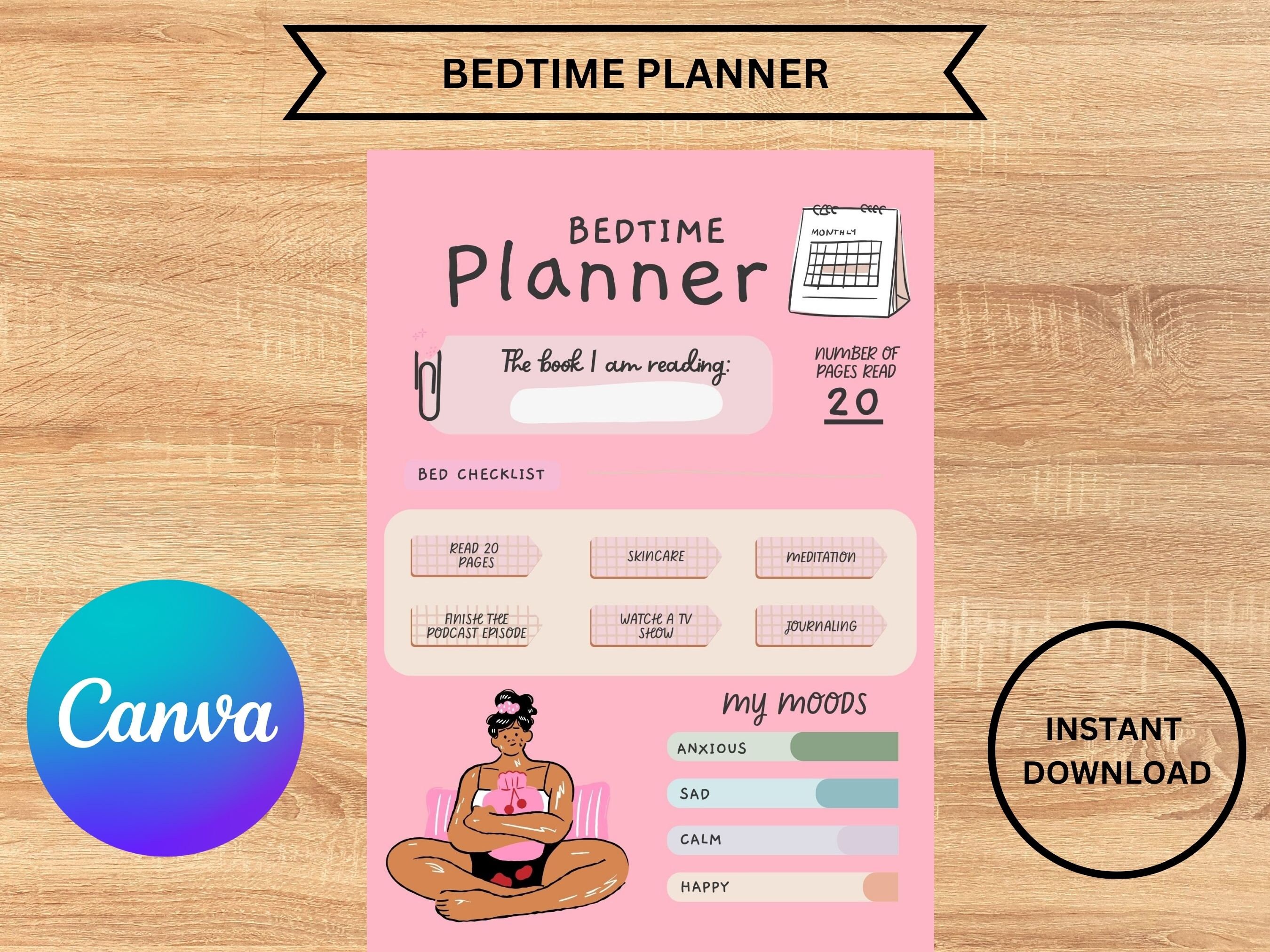 Editable Bedtime Routine Flip Chart for Toddler Bed Time - Etsy