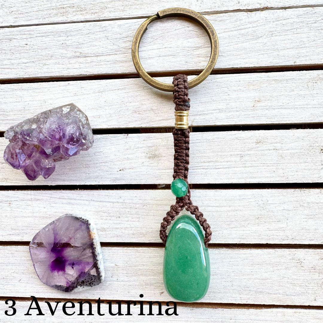 Llaveros De Piedra Natural, Unakita, Cuarzo, Aventurina Verde, Jade ...