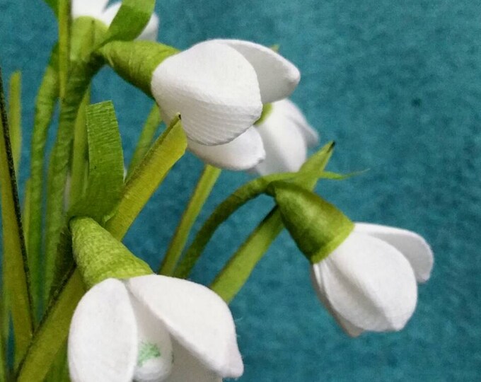 Snowdrops-set 5 Individual Stemshandmade - Etsy